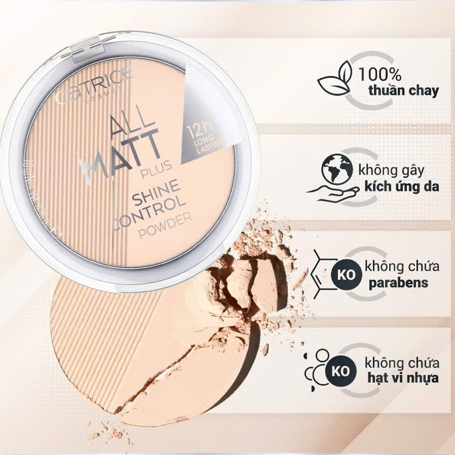 Catrice Catrice Oil-Reducing Pressed Powder for Long-Lasting Foundation ...