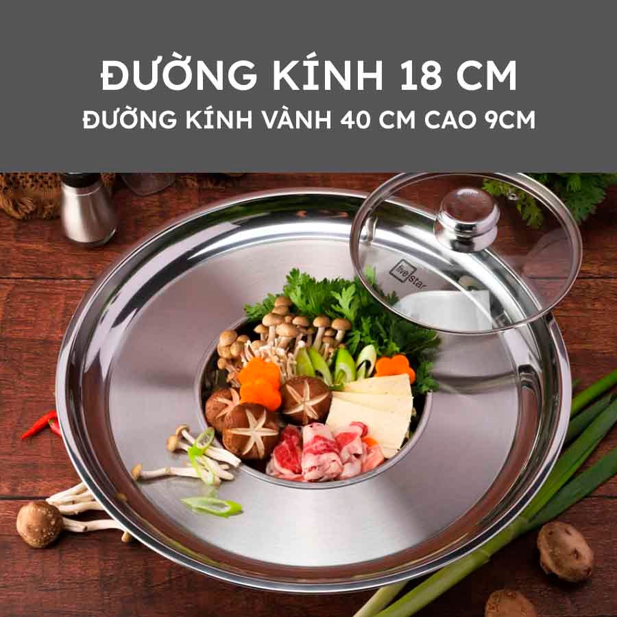 Fivestar 430 stainless steel hot pot / hot pot pot 18cm Good for use on ...