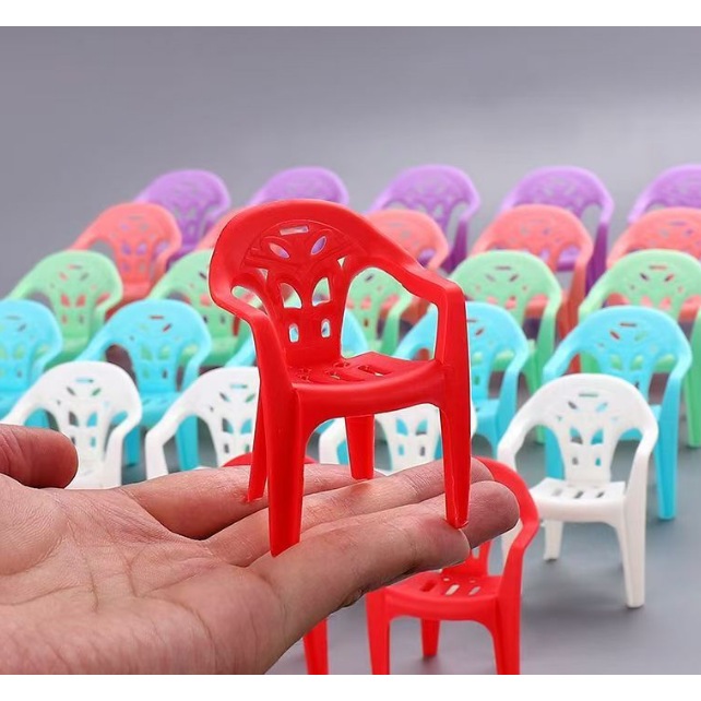 Mini version of plastic chairs for restaurants, iced tea and cafes for ...