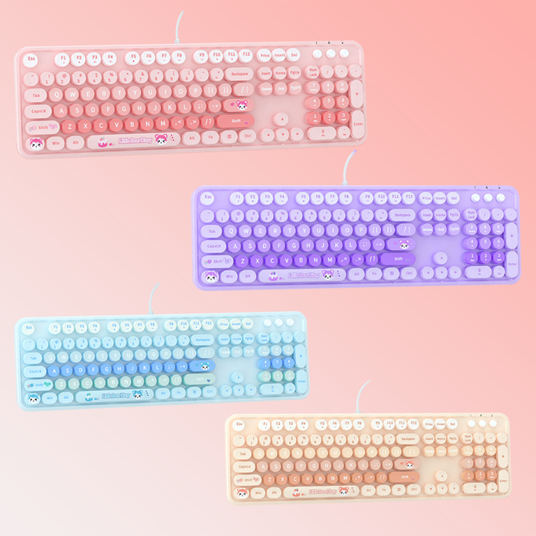 MOFII SWEET LITTLE BEAR DIARY Wired Computer Keyboard (USB) - Multi ...