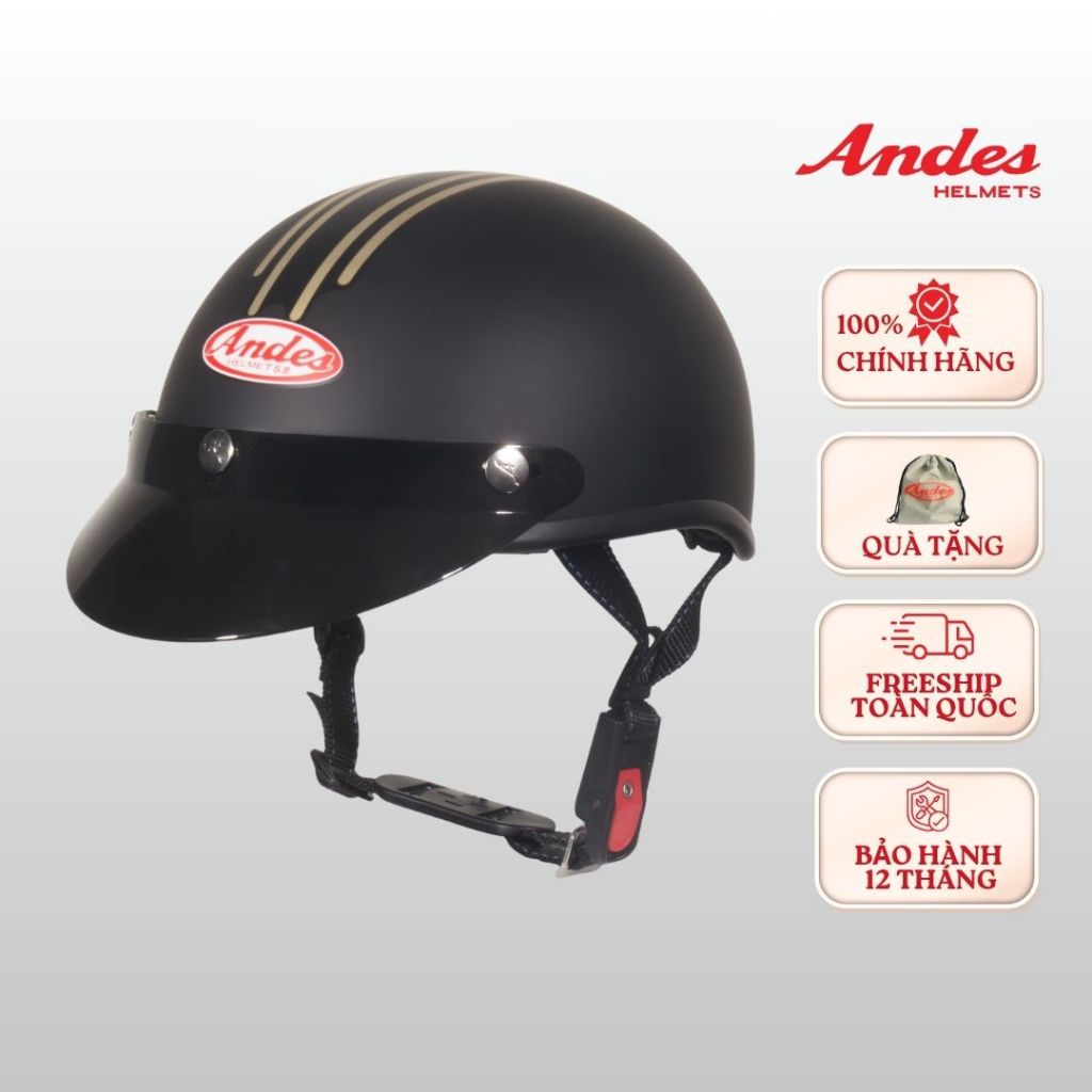 Andes haly half-head helmet - 3shaly - rough stamp - W211 | Shopee ...