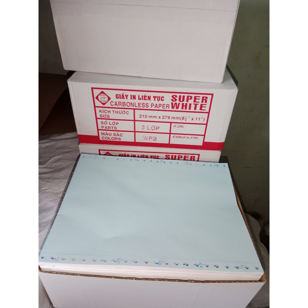 3-copy Continuous Paper for Receipt Printing – 1 Carton – For Needle ...