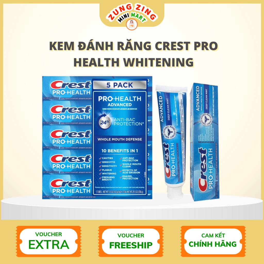 Crest Pro-Health Whitening toothpaste - Comprehensive teeth Whitening ...
