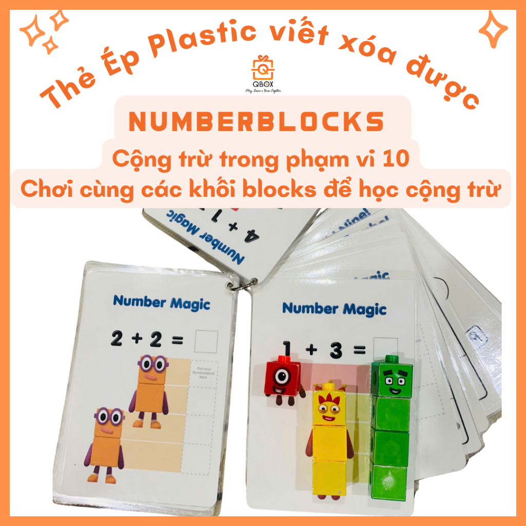 Numberblocks math cards Laminated - Erasable writing, learning addition ...