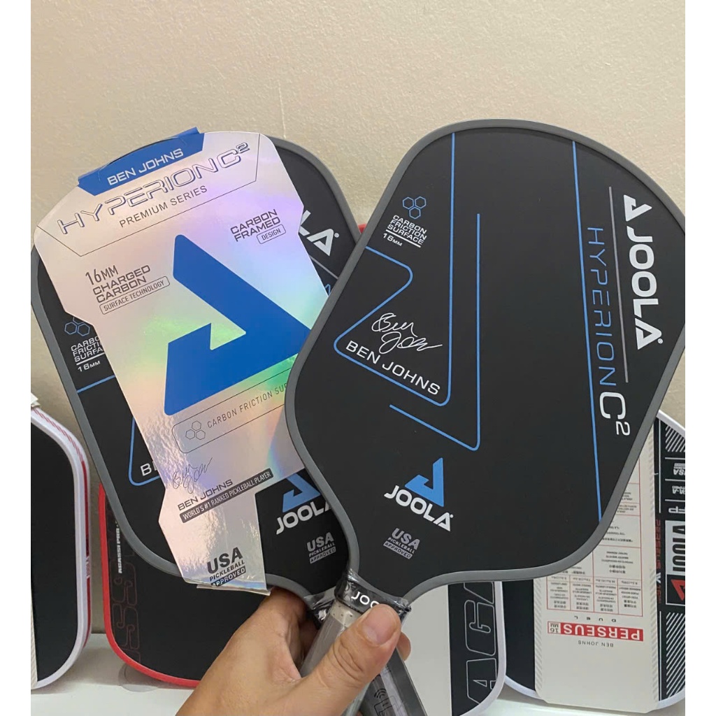 Joola Ben Johns Hyperion CFS C2 16mm Pickleball racket, chech nfc ...