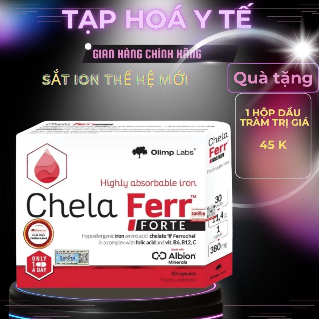 Chela-Ferr Forte – Easy-to-absorb organic iron supplement from Olimp ...