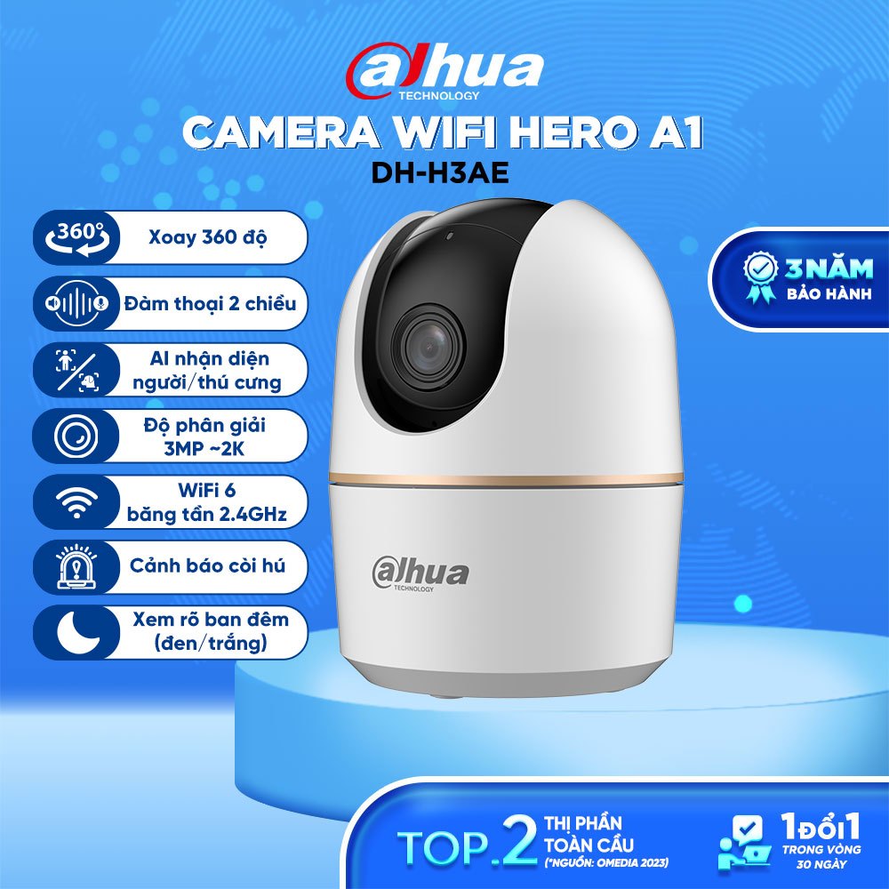 Dahua Hero A1 Wifi Camera (3MP/4MP) I 360 Degree Rotation, CCTV ...