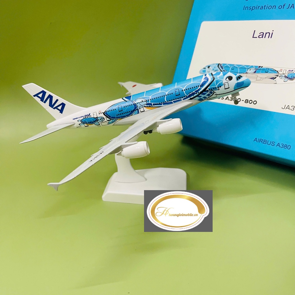 Airplane Display Model (ANA) ALL NIPPON AIRWAYS AirbusA380 Blue Turtle ...
