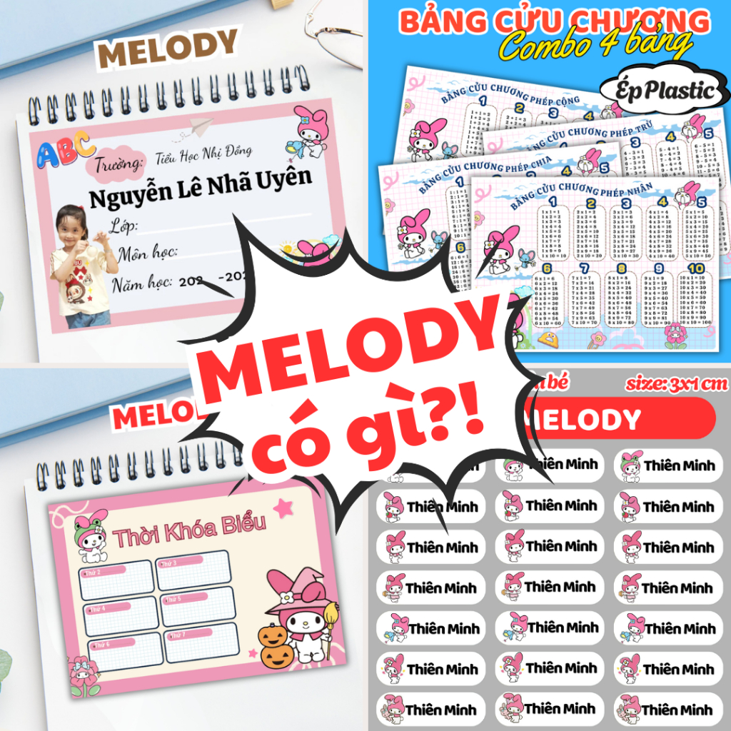 What is MELODY? (Notebook labels, book labels, nameplates, Timetables ...