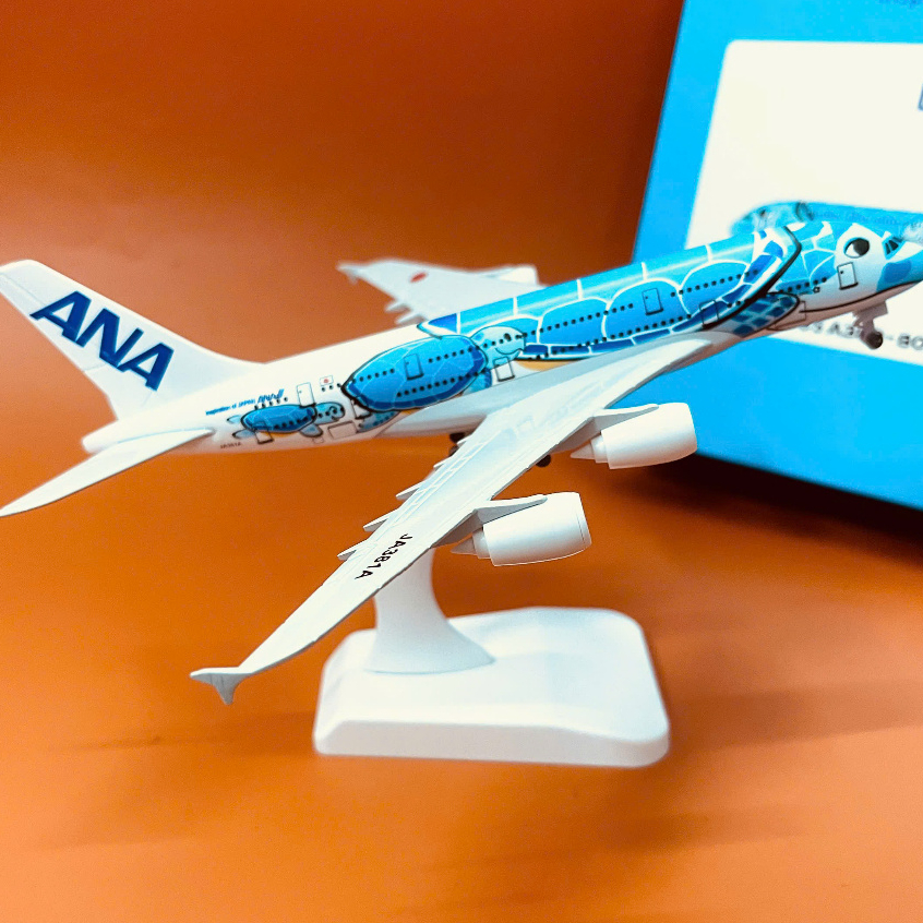 ANA Airbus A380 Flying Honu Lani Blue Turtle Model 1:400 Scale ...