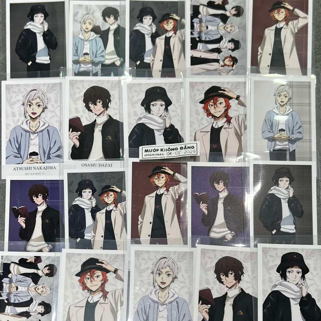 [AVAILABLE BSD - P10] mini bromide card UNGOU STRAY DOGS dignity DAZAI ...