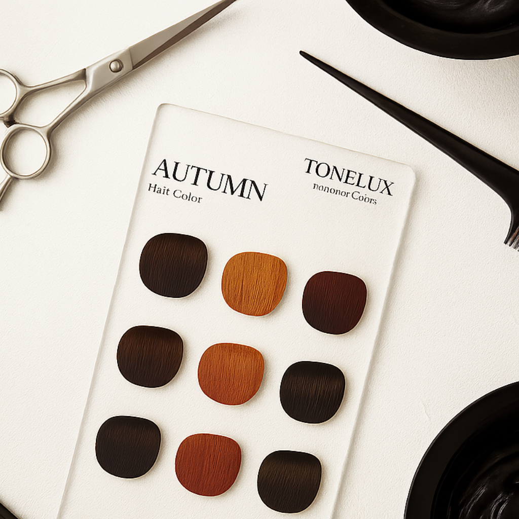 Personal Color Matching Hair Color Card Set – 4-Season Skin Tone Color ...