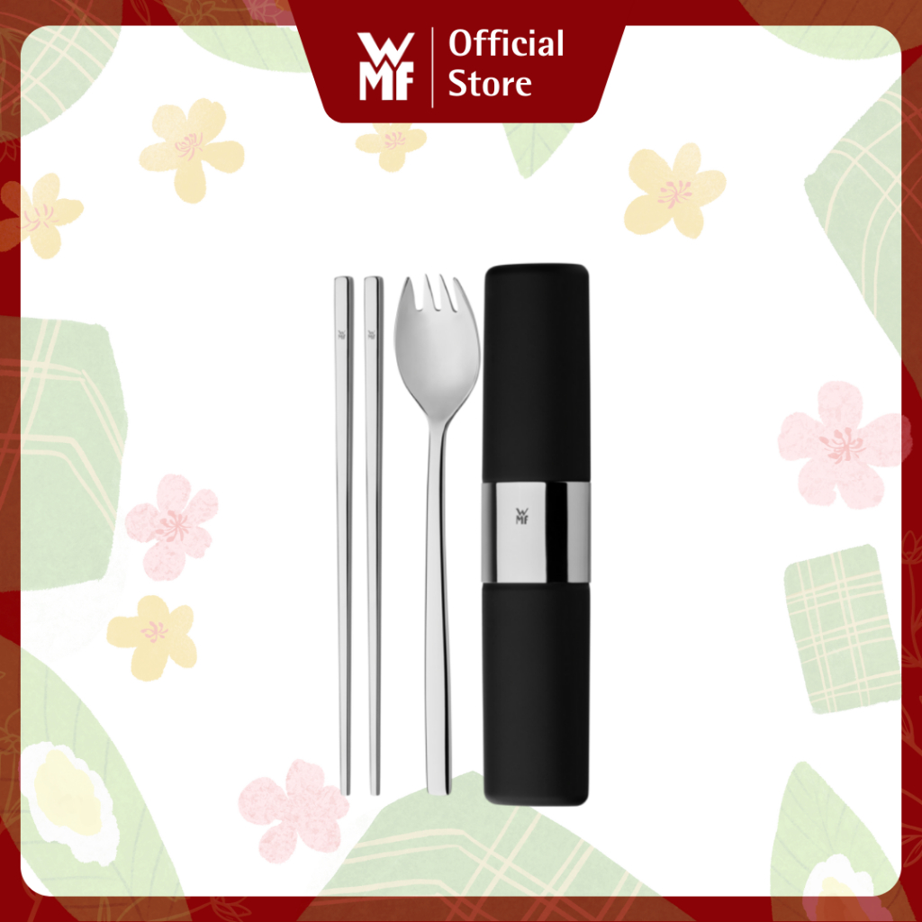 WMF Asia My2Go Personal Chopsticks and Spoon Set with Black Container ...