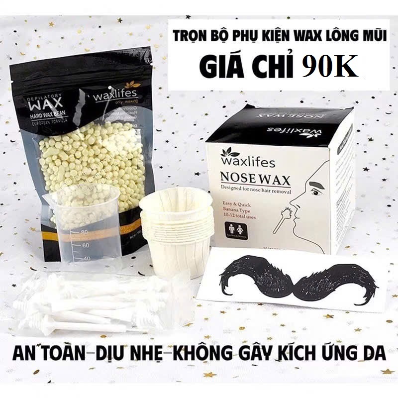 [Package of 100g wax] Complete set of WaxLife Nose wax kit, super safe ...