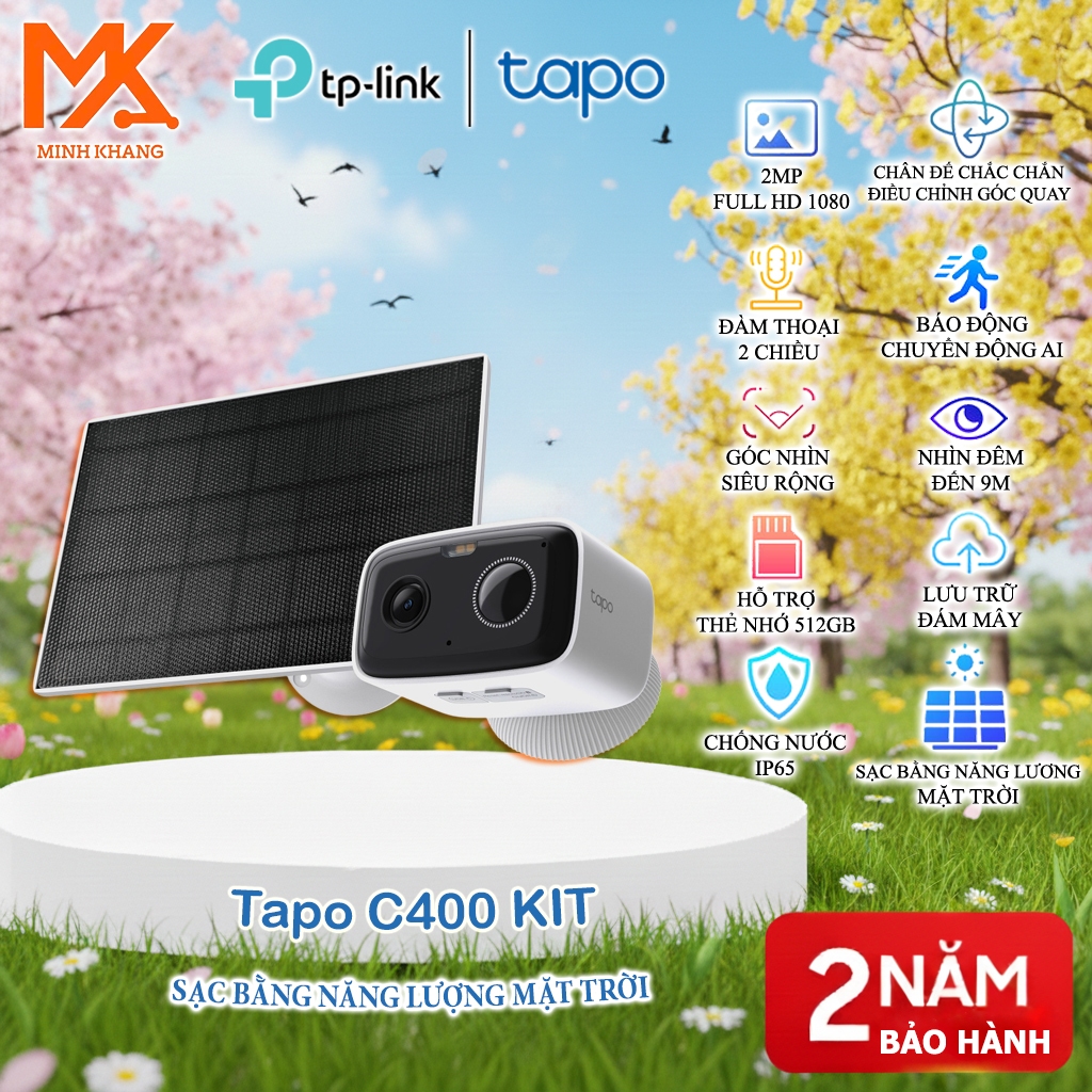 [Genuine Tapo] Tapo C400 Kit – Wireless Outdoor Security AI Camera ...