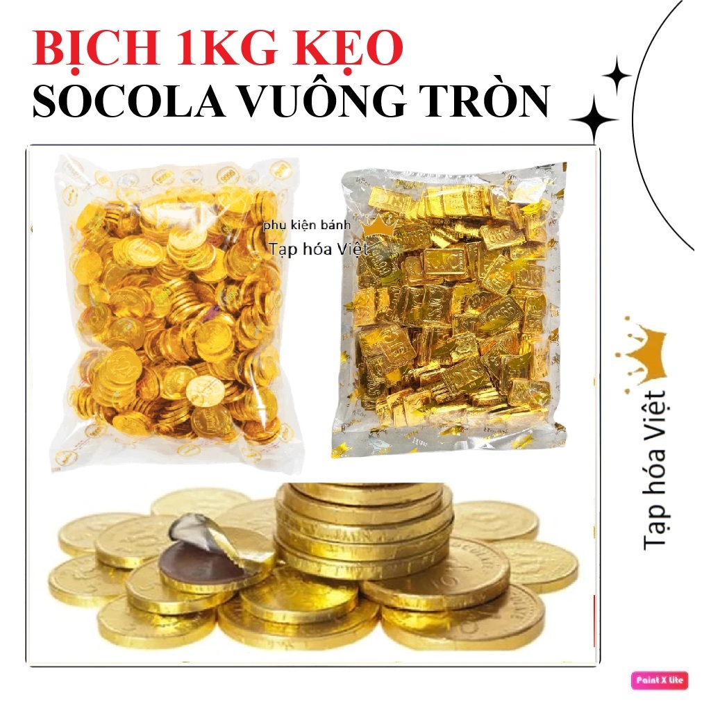 1KG BAG OF SOCOLA CANDY to decorate birthday cakes, chocolate coin ...
