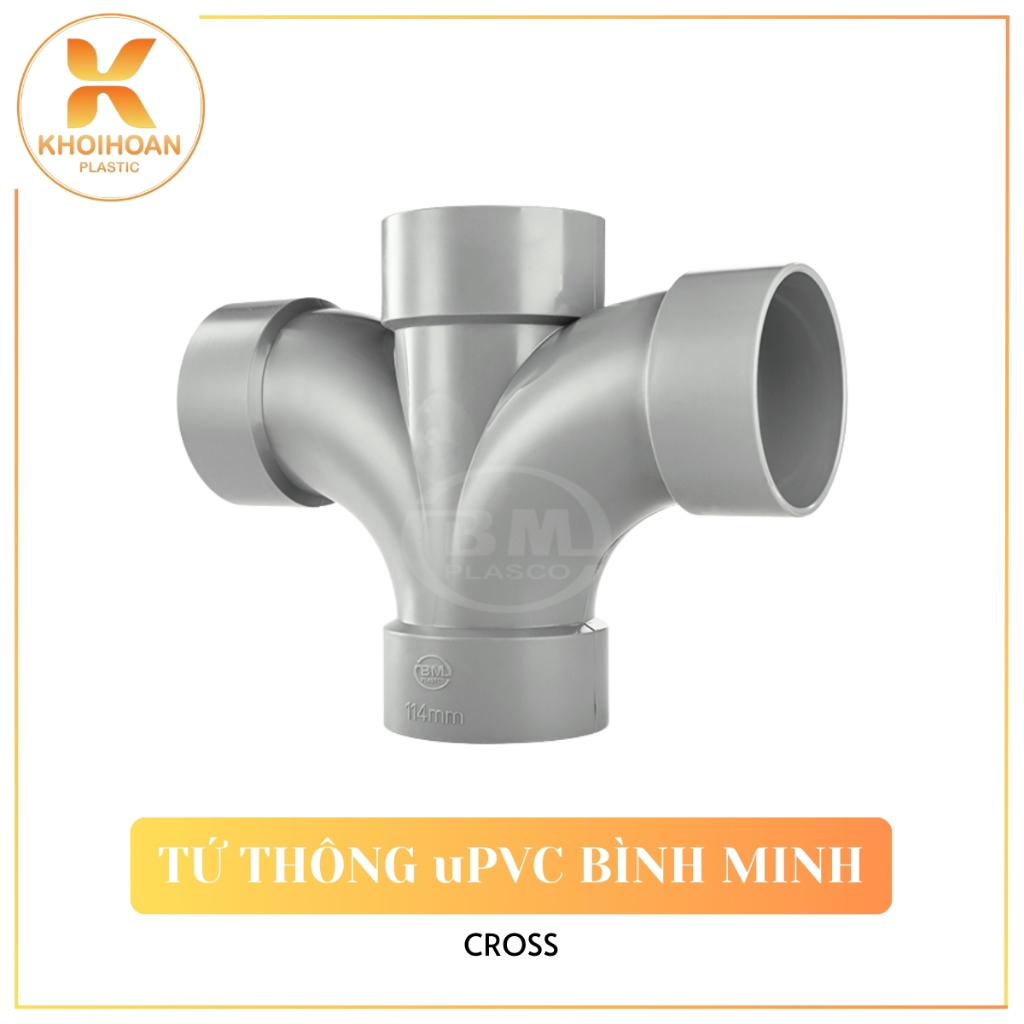 Tu Thong uPVC Binh Minh - Thick | Phi 90, 114 All sizes | NPP Khoi Hoan | Shopee Singapore