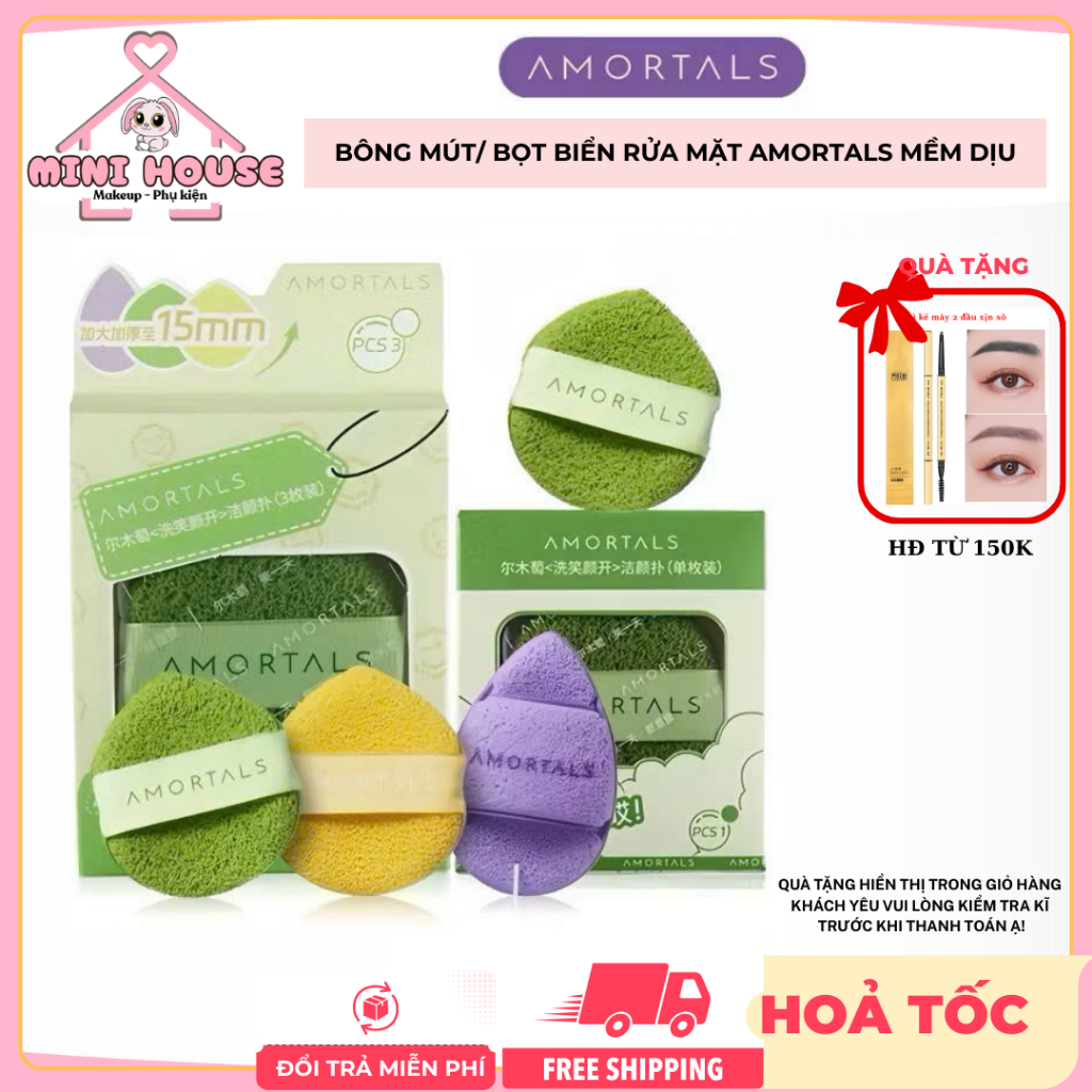 AMORTALS Soft Facial Sponge/Sponge | Minihouse | Shopee Singapore