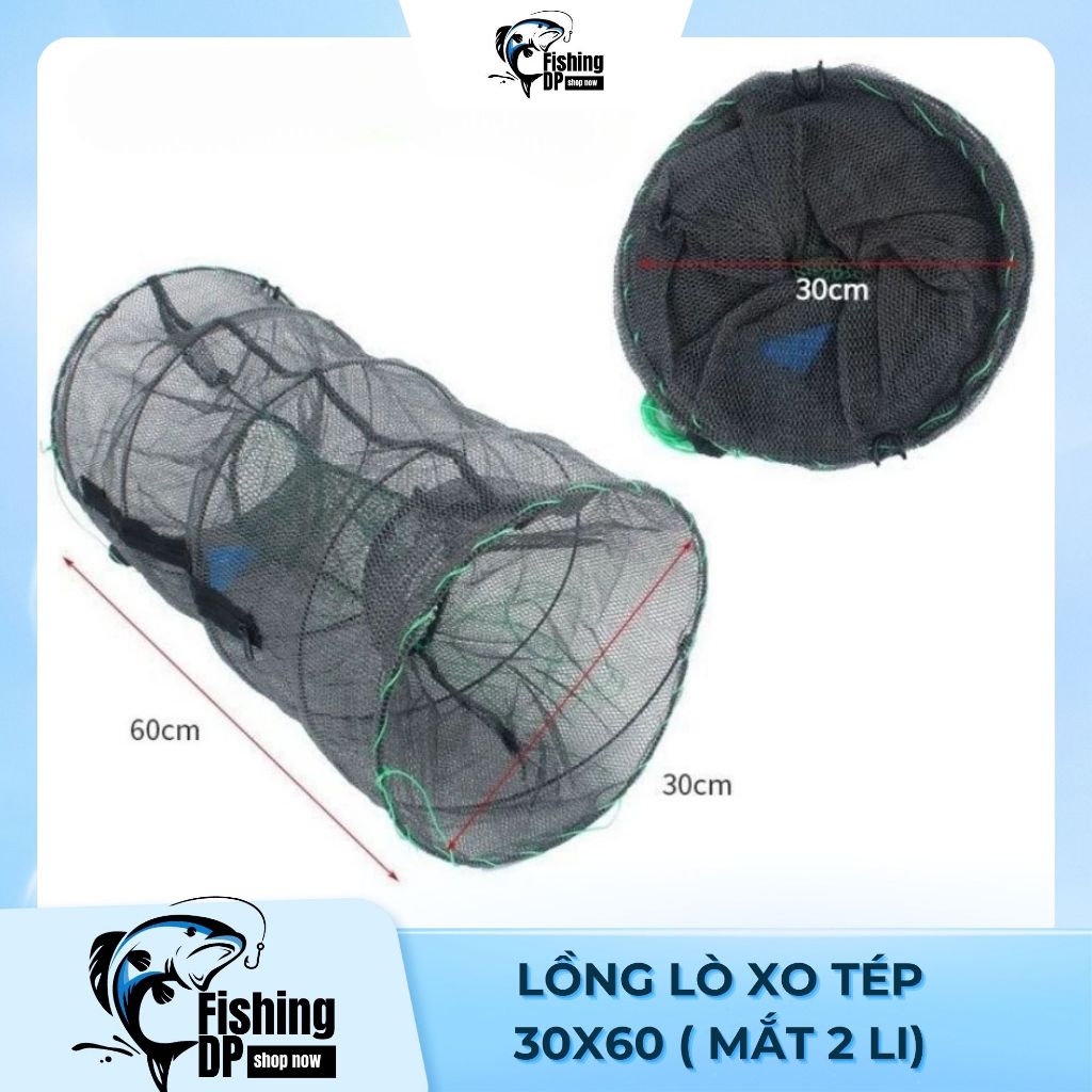 XO Spring Shrimp and Fish Catching Cage - PE Mesh Cage Size 30X60 Small ...
