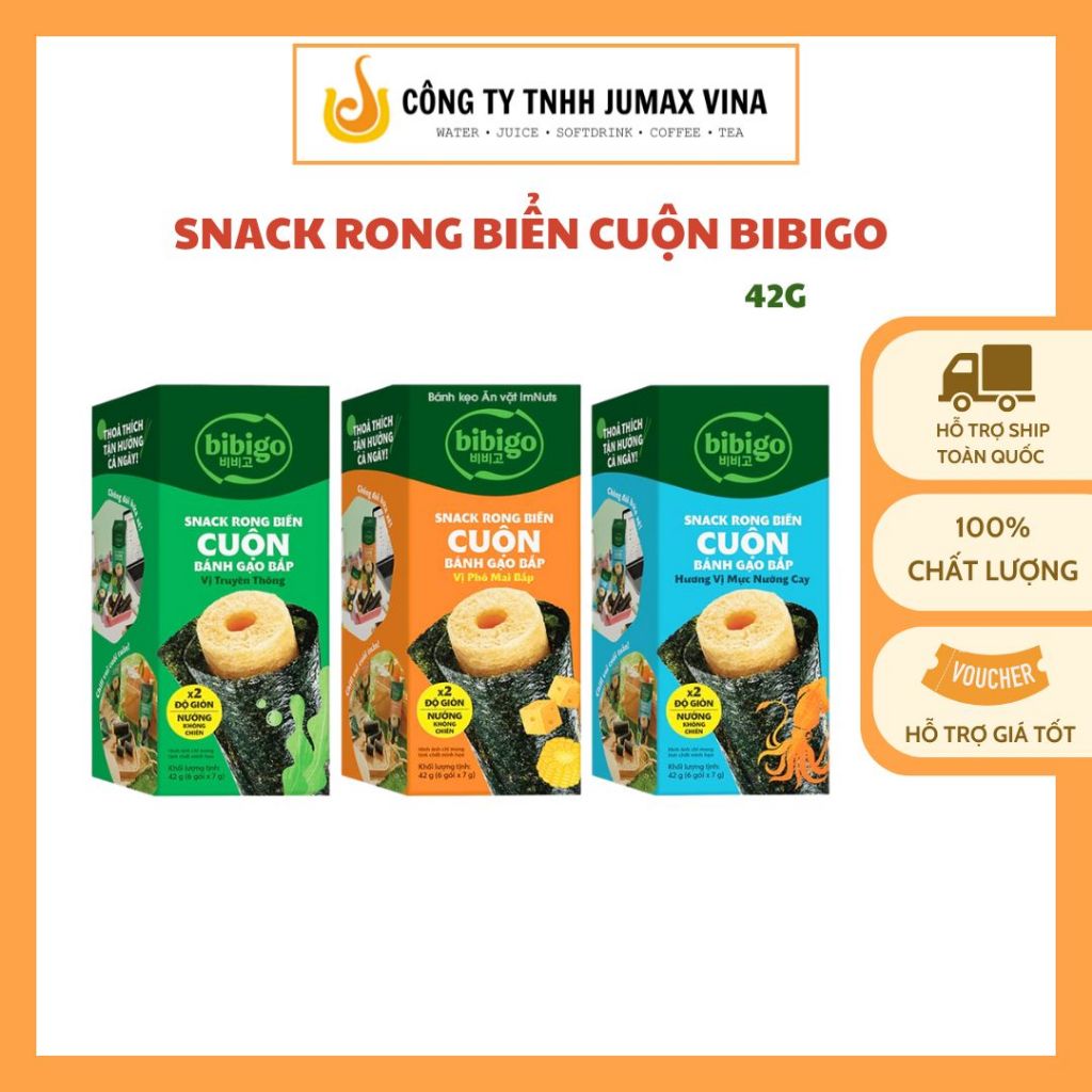 Seaweed Snack rolled with bibigo corn rice cakes of all flavors 42g ...
