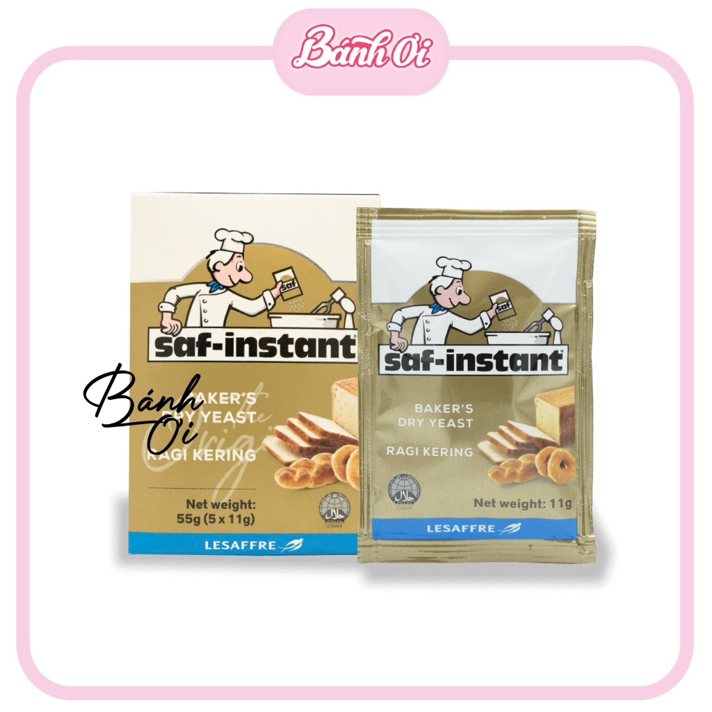 Dry yeast, Yeast, Sweet yeast with yellow label chef SAF - Instant 55g ...
