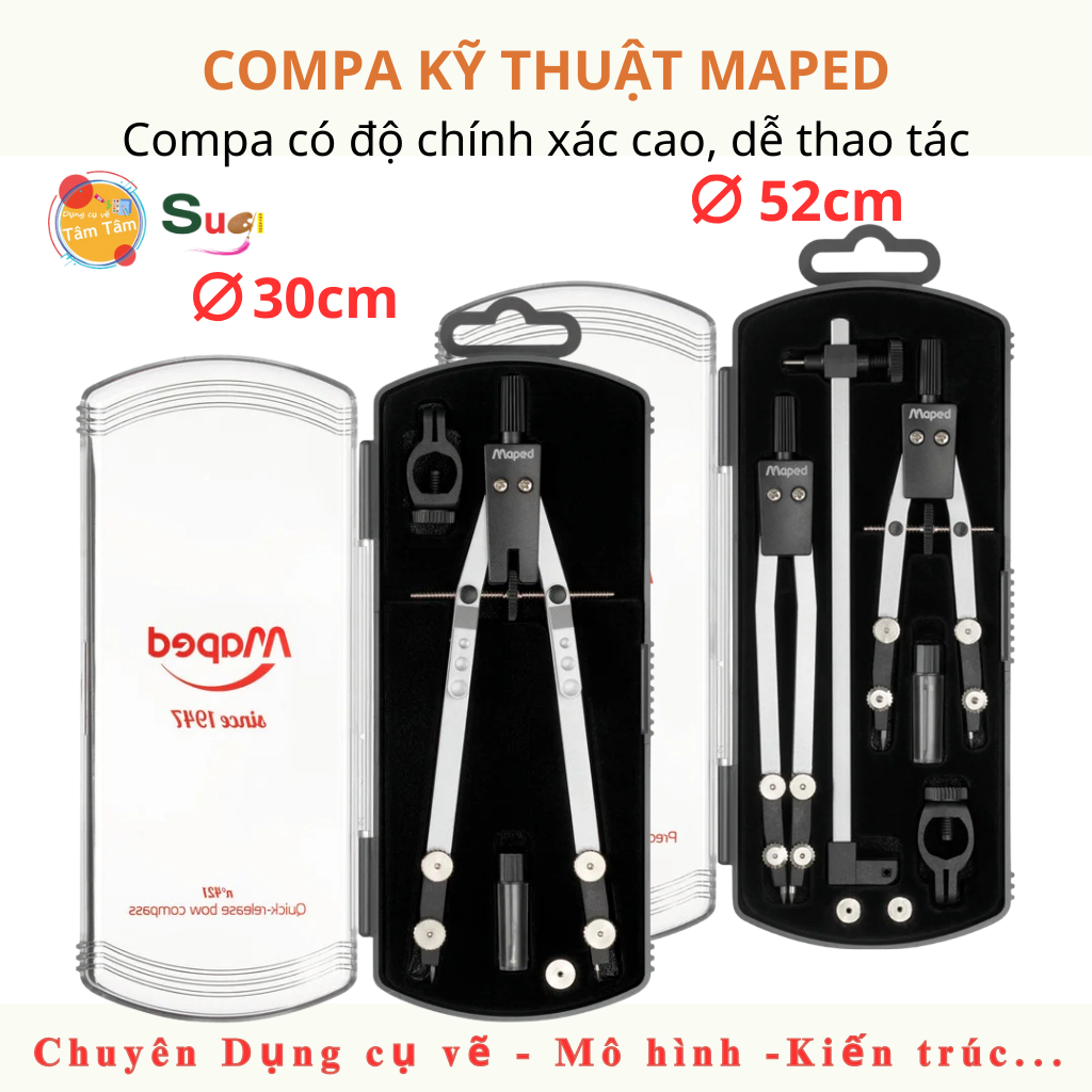 [ Tam Tam ] Large circle drawing compass, Maped technical drawing ...