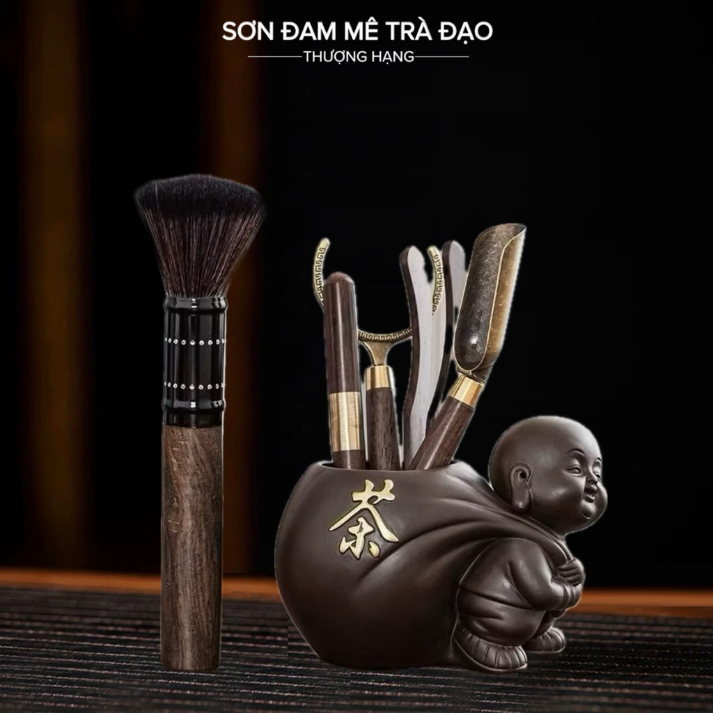 6 Piece Ceramic Monk Tea Set (Tea Bow Label) | Shopee Singapore
