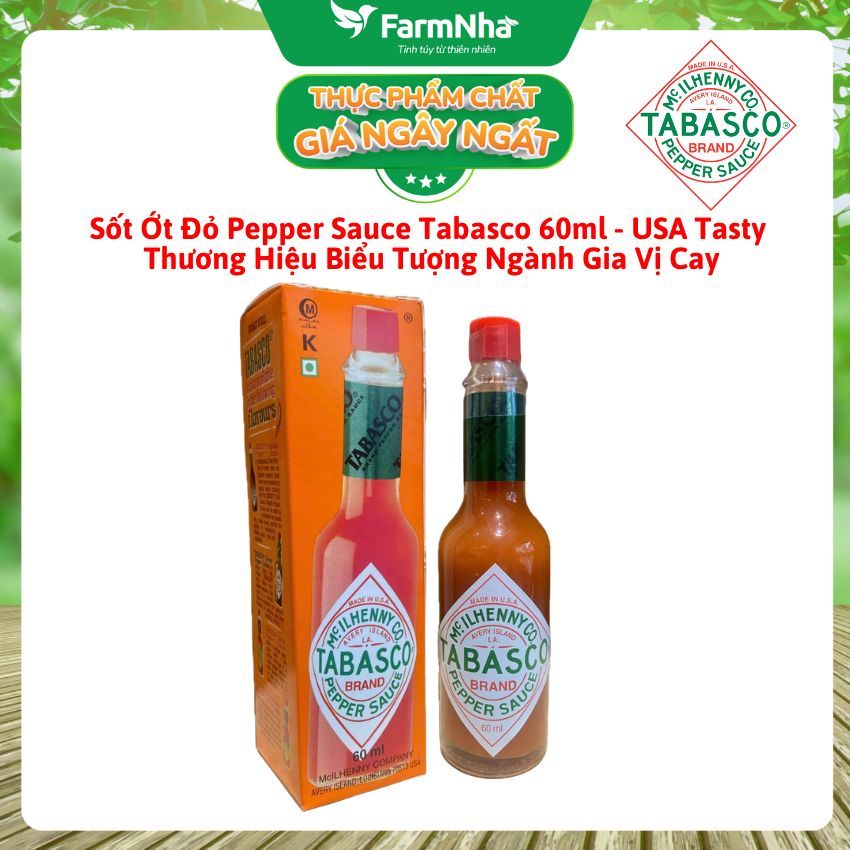 Tabasco Pepper Sauce 60ml – Famous Spicy and Sour Chili Sauce from America | Shopee Singapore