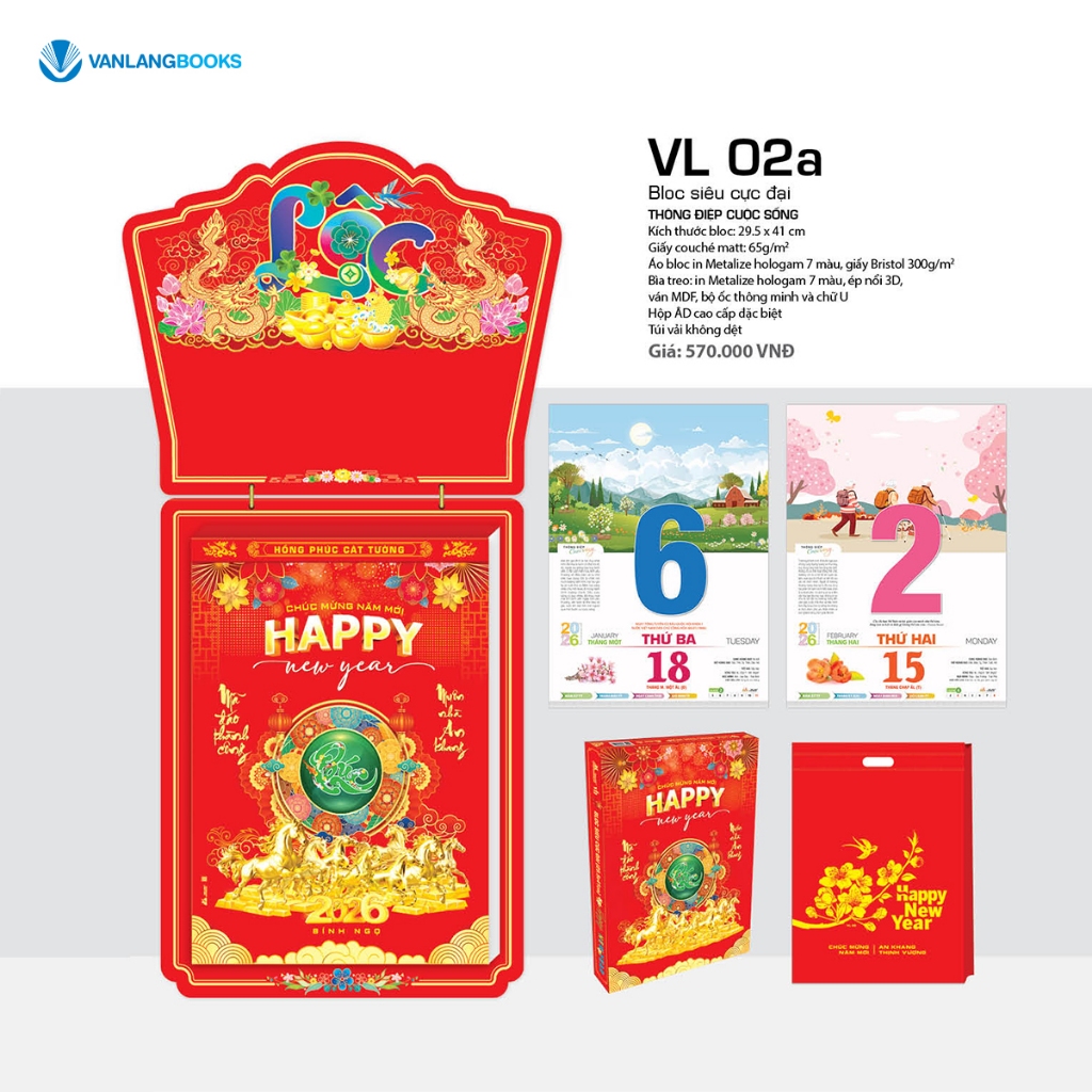 Calendar 2026 Bloc Super Extreme - Life Message Theme | Calendar Van ...