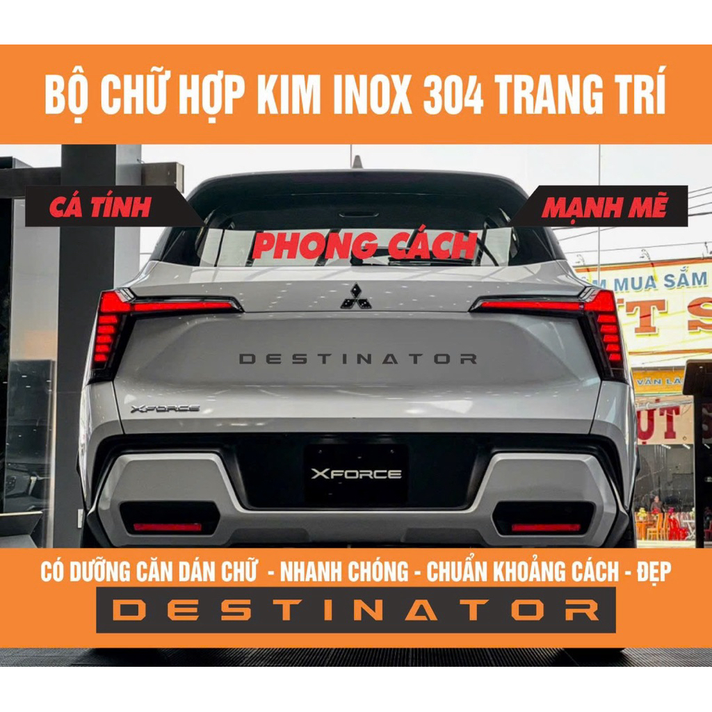 Destinator Logo on the rear of the XFORCE car (with distance ...