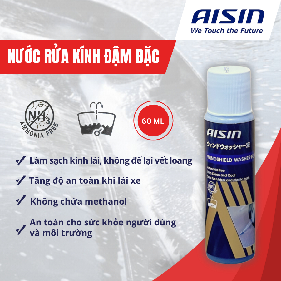 Concentrated car glass cleaner, safe to use, alcohol-free, ammonia-free ...