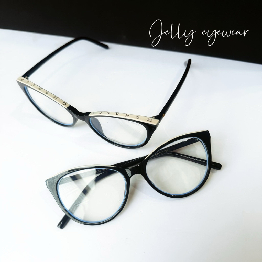 Cha leoo cat-eye women's glasses with flexible plastic frame, Jelly ...