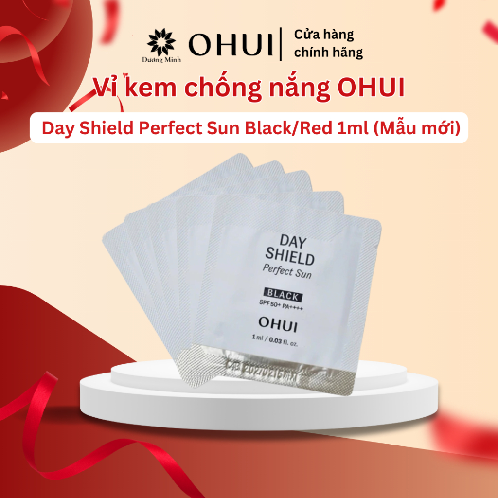 Sample Pack 5/10/20 OHUI Day Shield Perfect Sun Black & Red SPF50+/PA ...