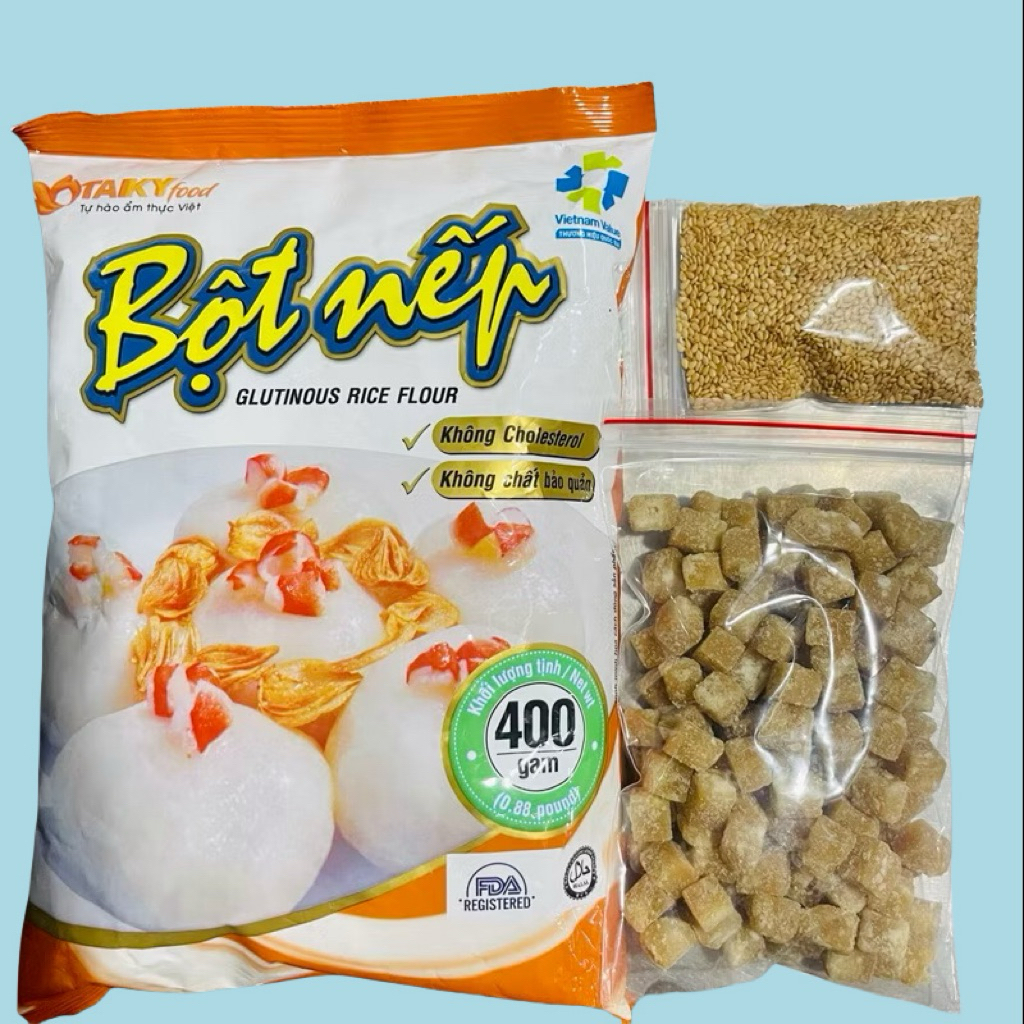 Banh Troi Making Set (Tai Ky sticky rice flour 400gr, floating cake ...