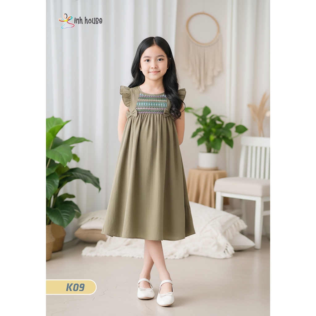 Xinh House children's dress Cute fairy wing sleeve design K09 - K10 ...