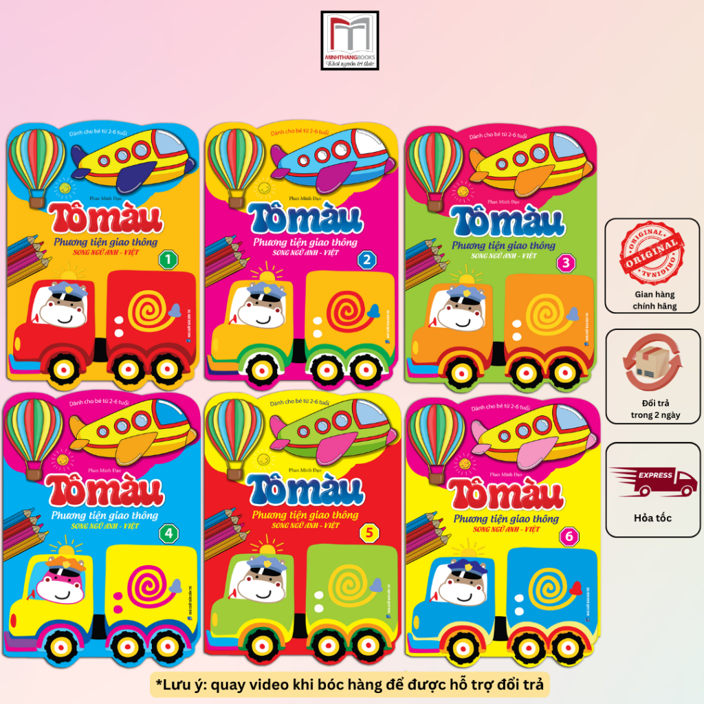 Book - Coloring vehicles bilingual in English and Vietnamese (for ...