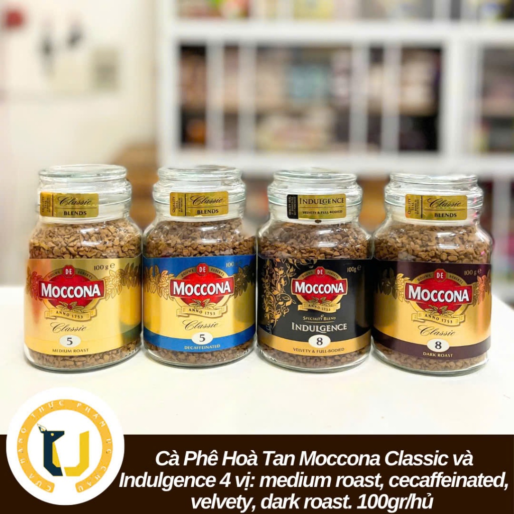 (AUSTRALIAN PRODUCTS) MOCCONA 5-8 CLASSIC Instant roasted Coffee beans & DECAFFEINATED Instant ...