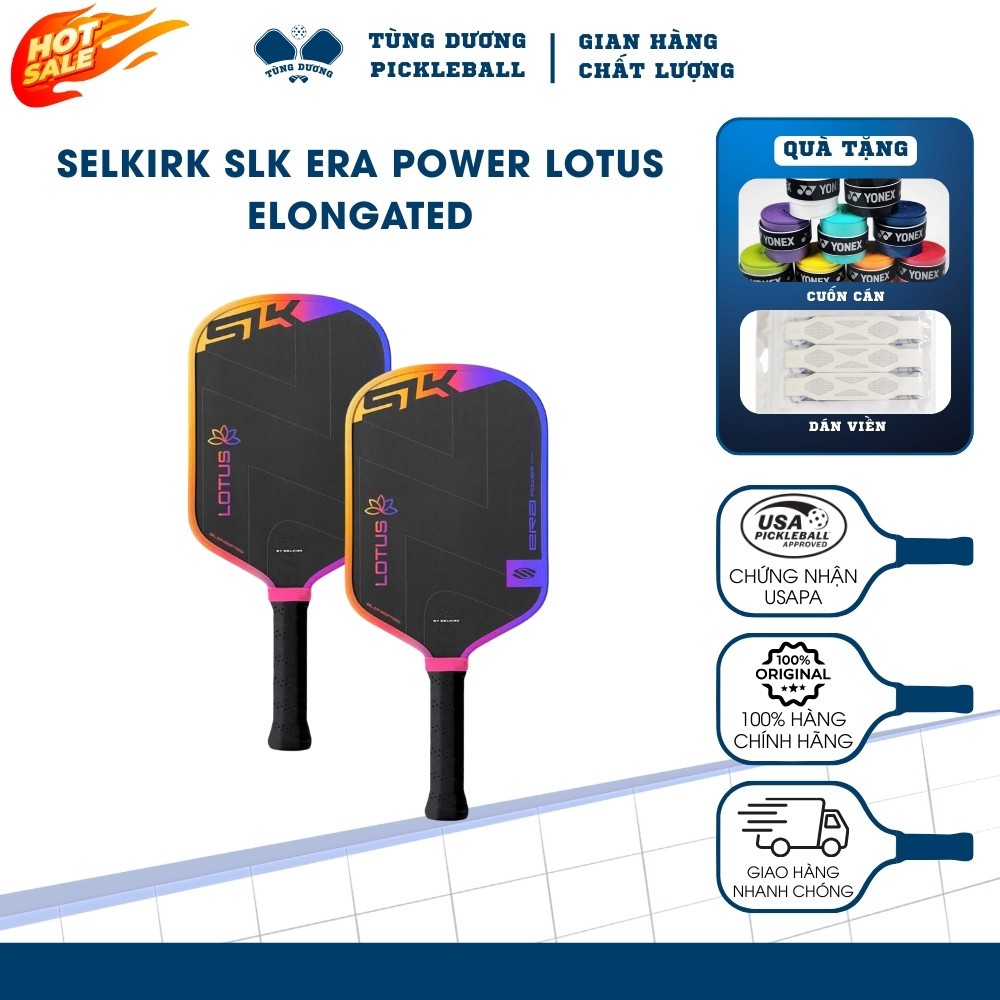 Selkirk SLK Era Power Lotus Elongated Pickleball Racket | Genuine ...