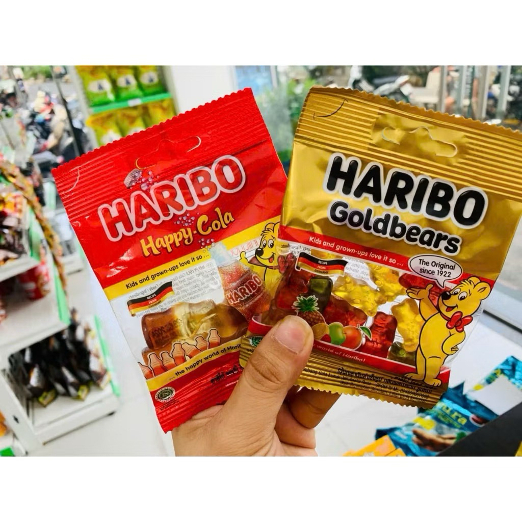 Combo of 5 packs of HARIBO Marshmallows 15g Coca Cola and Mixed Fruit ...
