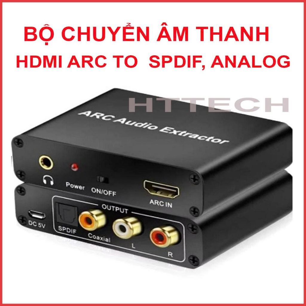 Audio converter from HDMI ARC to Optical/AV port with hdmi cable included | Shopee Singapore
