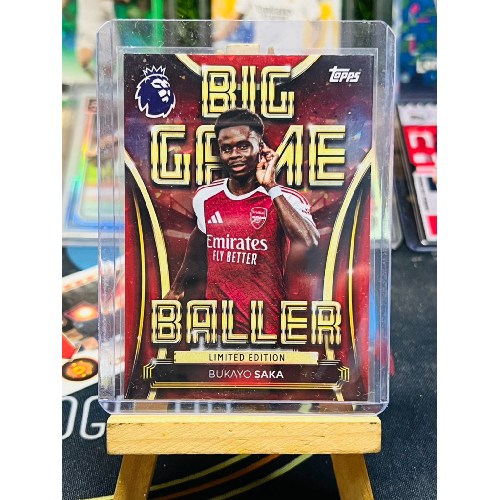 Bukayo Saka Arsenal Big Game Ballerina Limited Edition Topps EPL 2025/ ...
