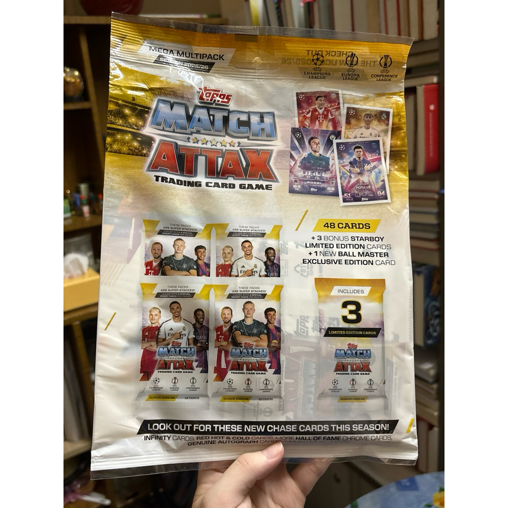 PACK OF 52 MATCH ATTAX MEGA MULTIPACK 25/26 PLAYER CARD | Shopee Singapore