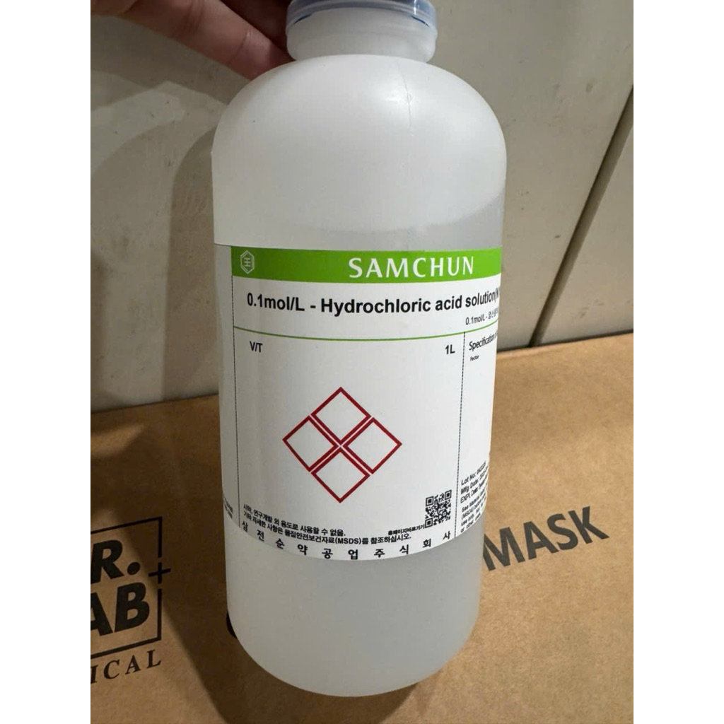 Titration solution 0.1mol/L Hydrochloric aci.d N/10 HCl 0.1N Samchun ...