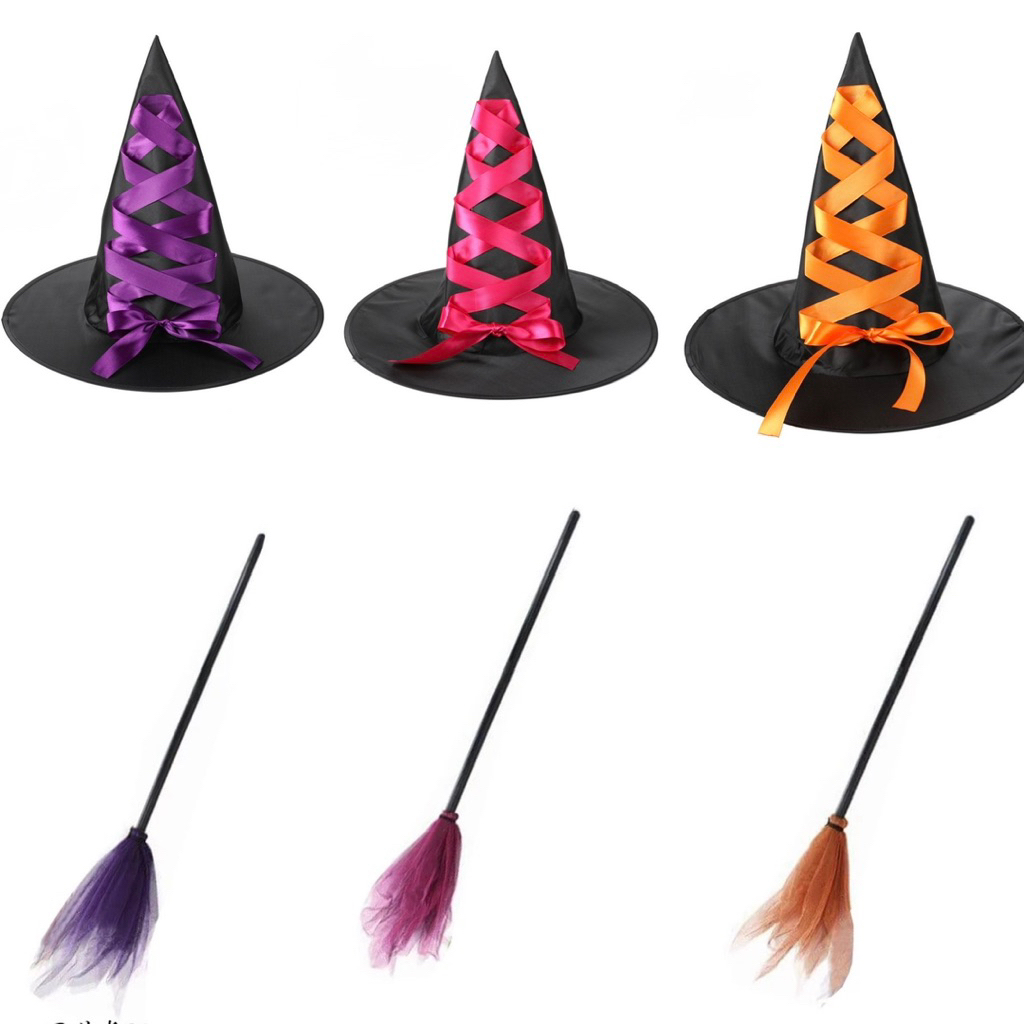 Halloween witch costume accessories, pointed hat and cute, personalized ...