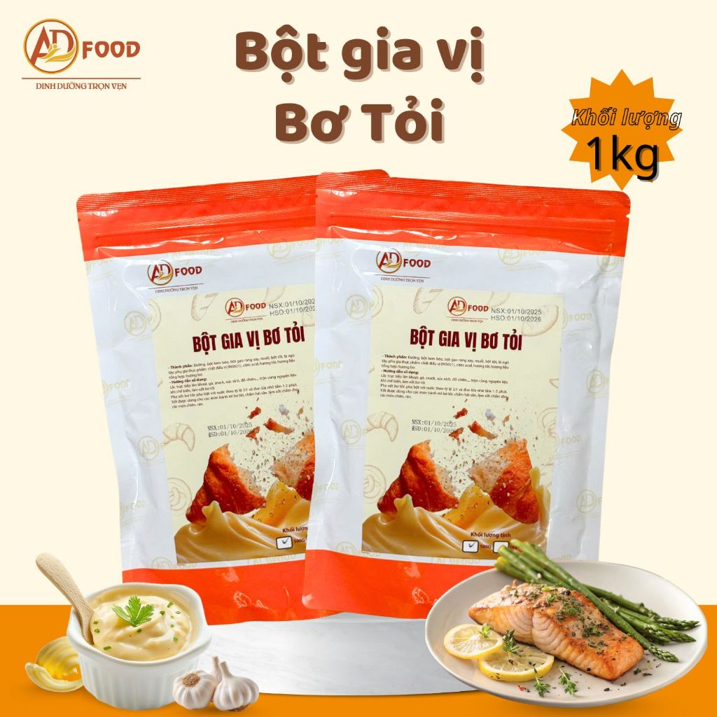1kg ADFOOD Garlic Butter Flavored Shake Powder - shake directly into ...