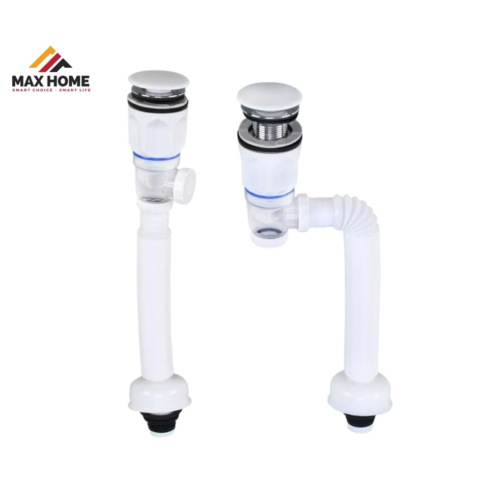 Push-top siphon drain pipe, stretchable plastic drain pipe can be used ...