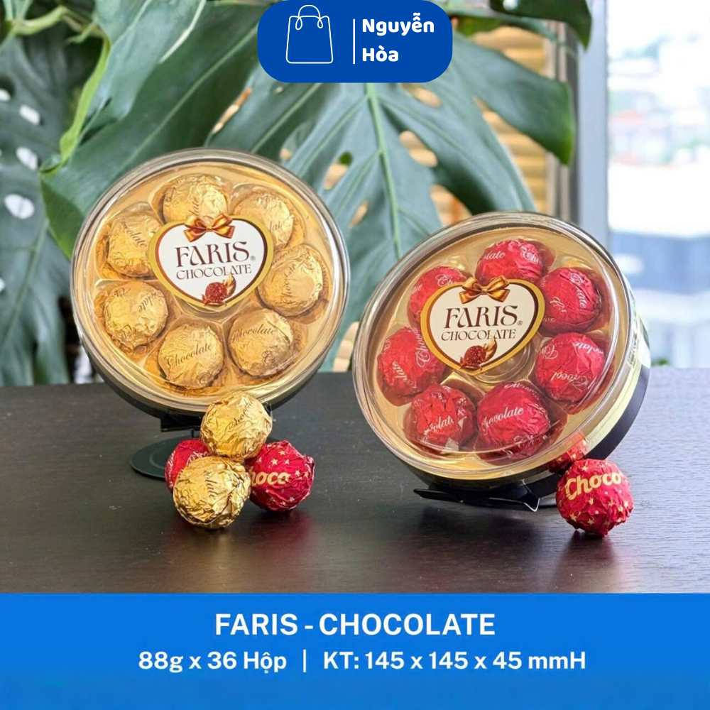 (WHOLESALE)Hong Kong Luxury Flat Round Box Faris Chocolate 88g Gift ...