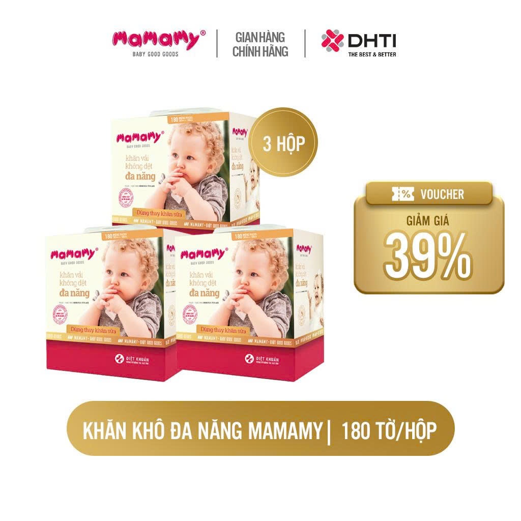 Mamamy Dry Towel 180 Sheets Box – 2-Way Non-Woven Fabric, UV ...