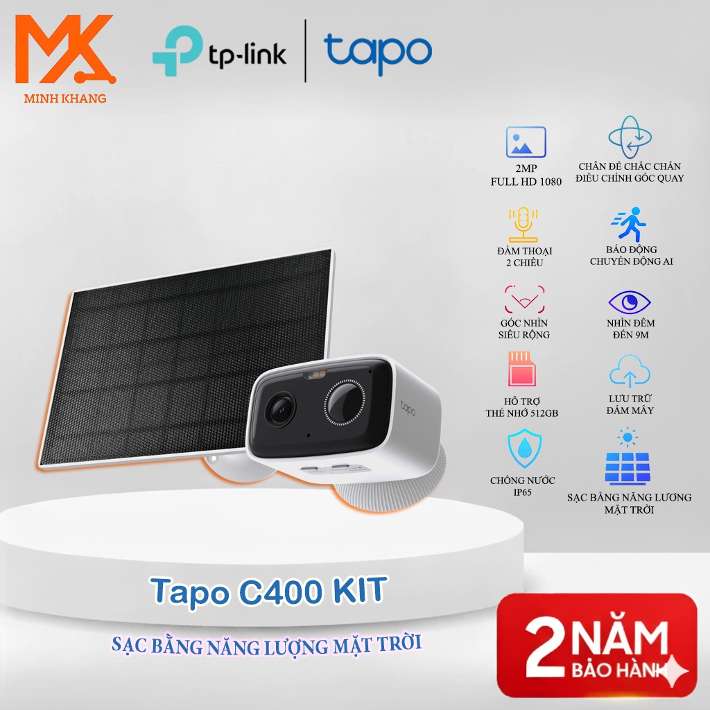 [Genuine Tapo] Tapo C400 Kit – Wireless Outdoor Security AI Camera ...