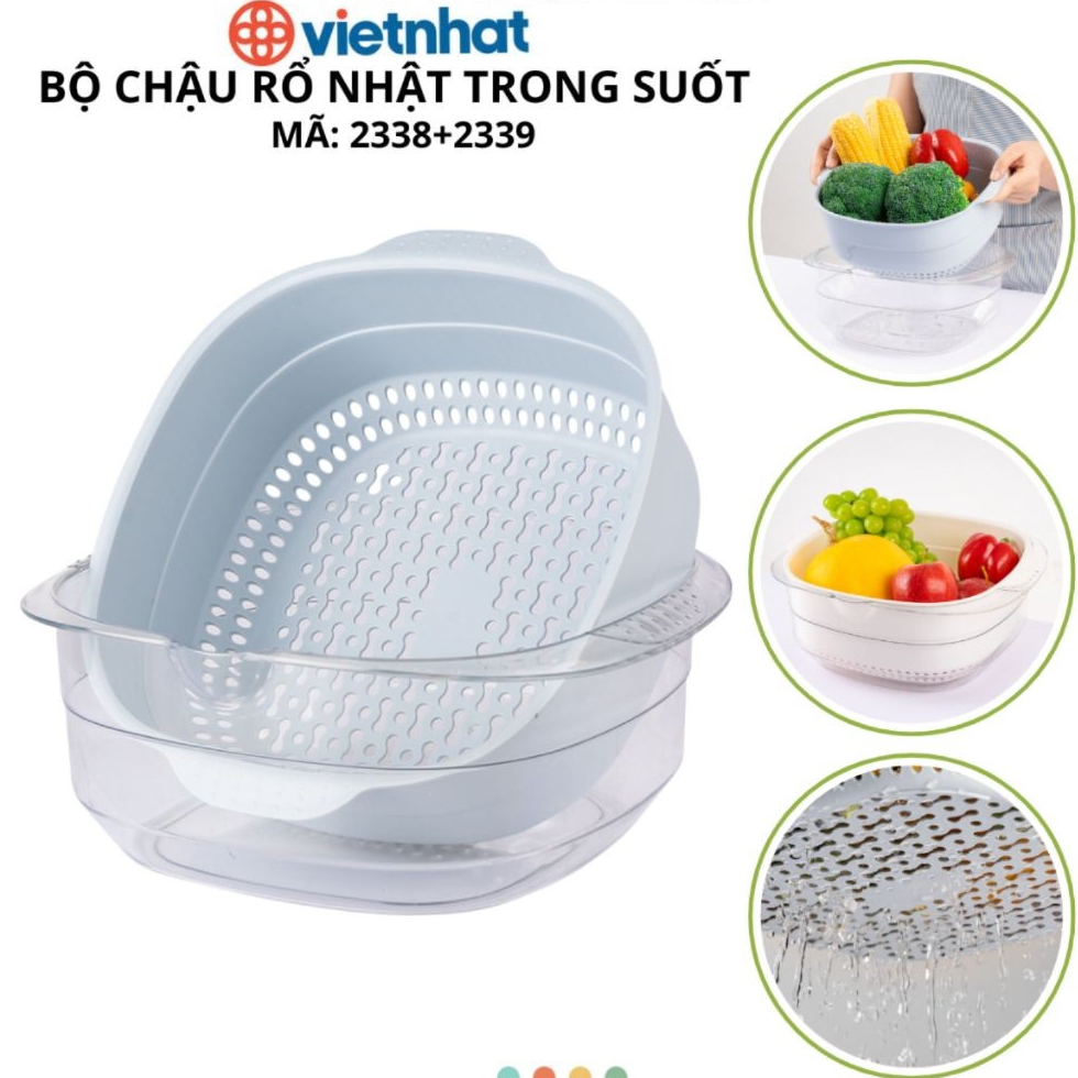 Pot Set with Free Hokori Multi-Purpose Basket Genuine Viet Nhat Plastic ...